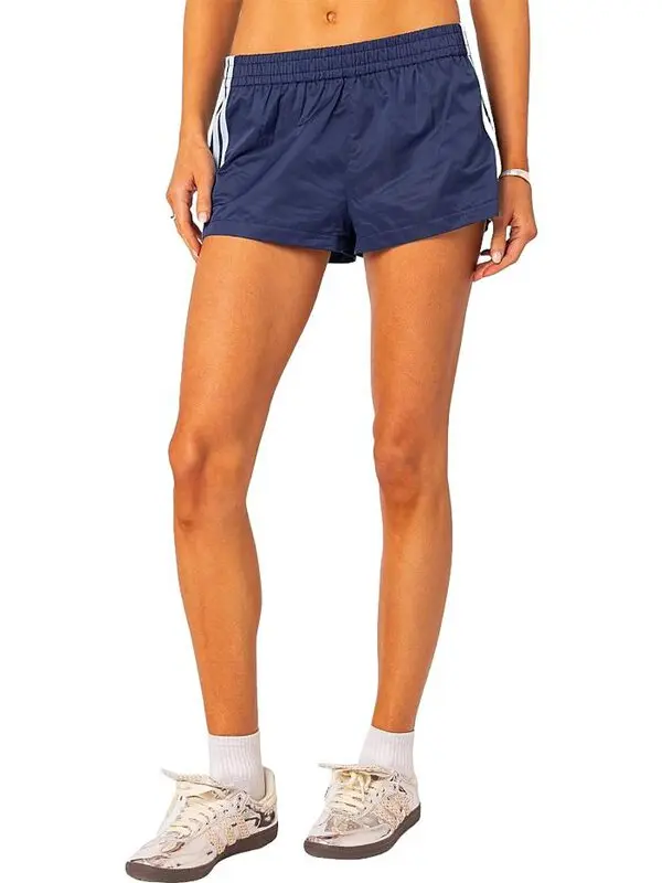 EDIKTED Nikki Nylon Shorts - Navy