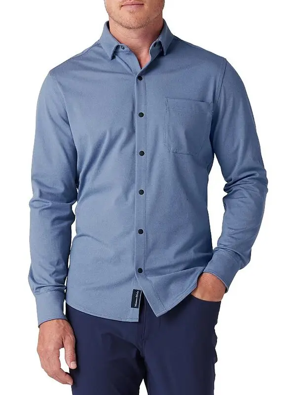 Mizzen+main Nolan Dress Shirt - Coastal Fjord Heather
