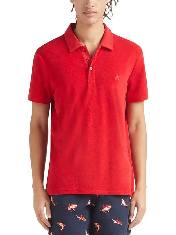 Vilebrequin Slim Fit Cotton Pique Polo Shirt - Lipstick