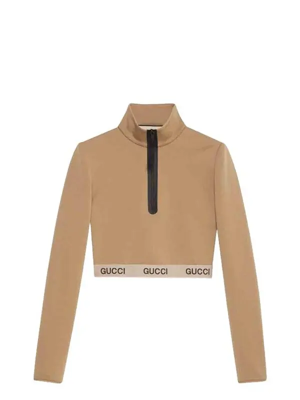 Gucci X The North Face Cropped Top - Camel
