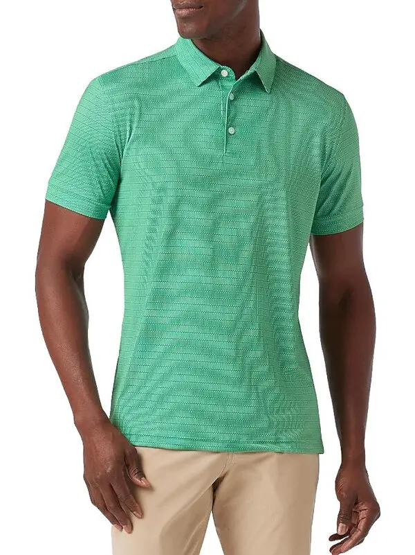 Mizzen+main Versa Short Sleeve Polo - Golf Green Tee Time