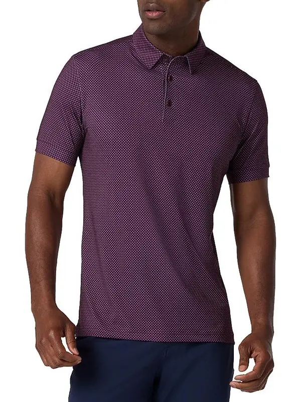 Mizzen+main Versa Short Sleeve Polo - Open Purple