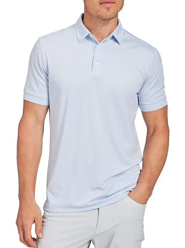 Mizzen+main Versa Short Sleeve Polo - Sky Solid