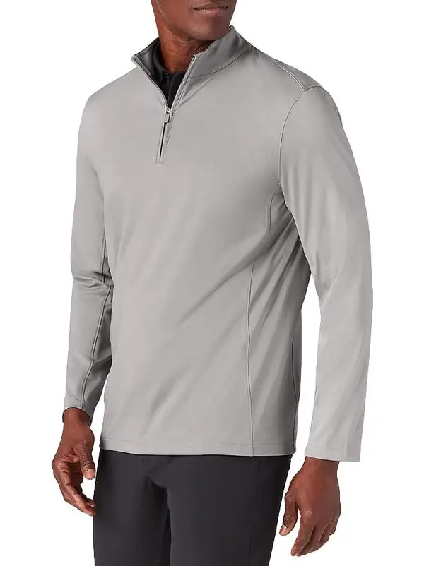 Mizzen+main Keeton Quarter-zip Pullover - Nickel Heather