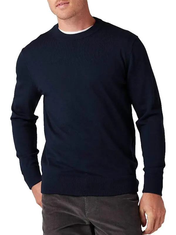 Mizzen+main Preston Crewneck Sweater - Navy Solid