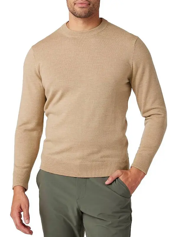 Mizzen+main Preston Crewneck Sweater - Sand Heather