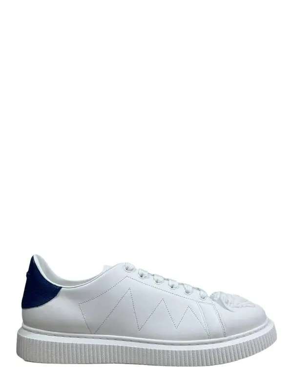 Versace Medusa Low Top Sneakers - White/navy Blue