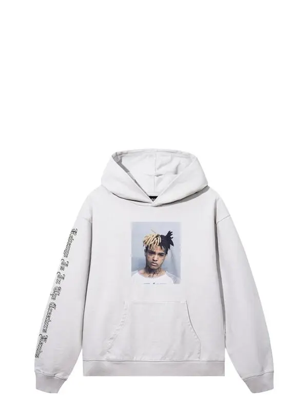 REVENGE Xxxtentacion Mugshot Hoodie - Cement