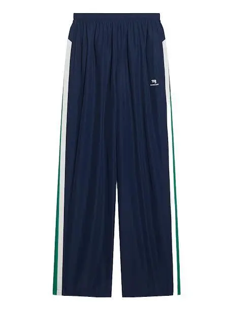Balenciaga Sporty B Tracksuit Pants - Dark Blue/green/white