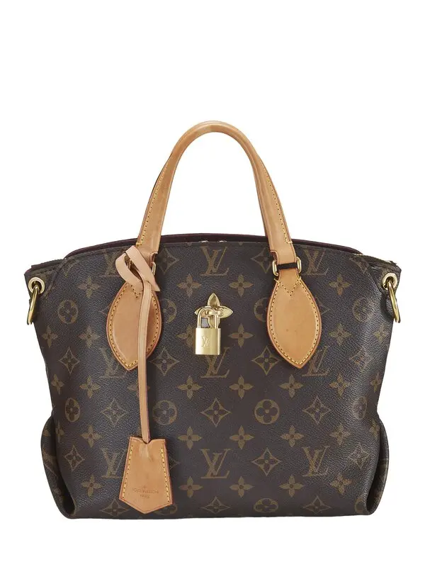 LOUIS VUITTON Monogram Flower Zip Tote - Brown