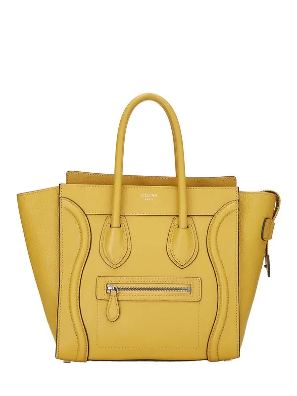 Celine Luggage Tote - Yellow