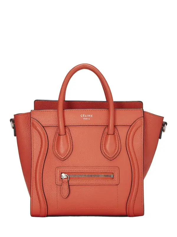 Celine Leather Luggage - Orange