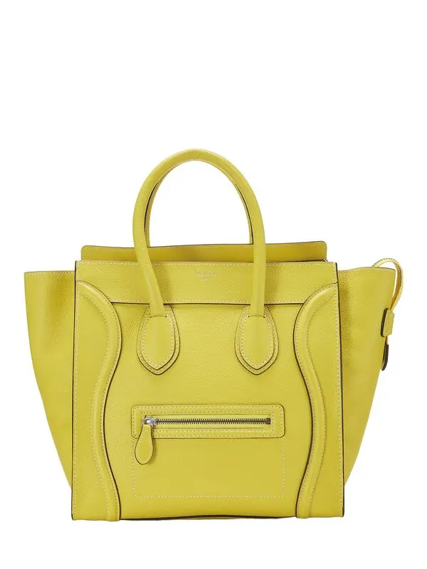 Celine Luggage Tote - Yellow