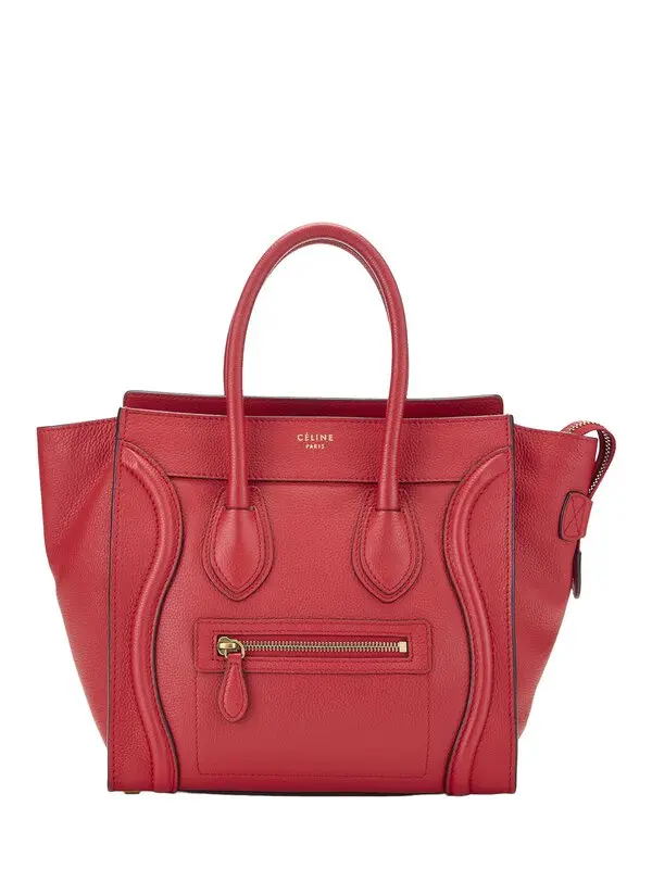Celine Luggage Tote - Red