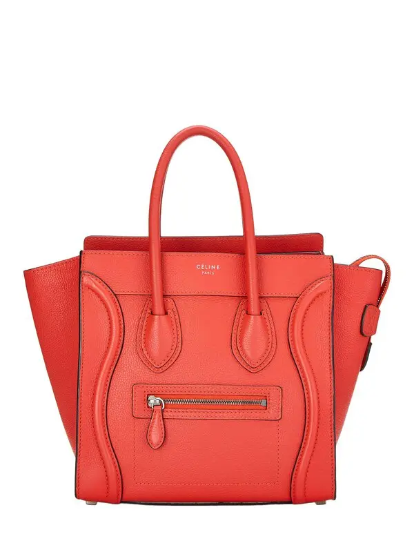 Celine Luggage Tote - Red