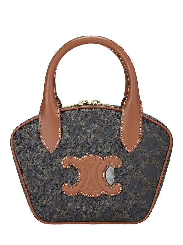 Celine Triomphe Bowling Bag - Brown