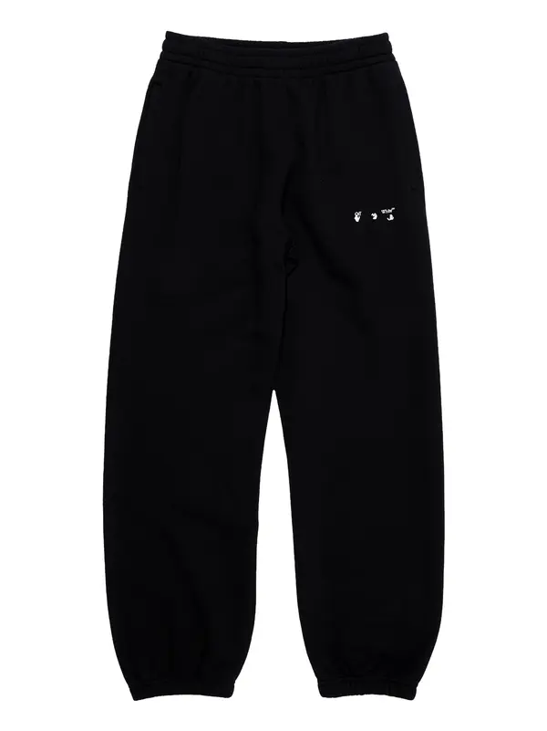 Off-White Sprayed Caravaggio Slim Sweatpants /white - Black