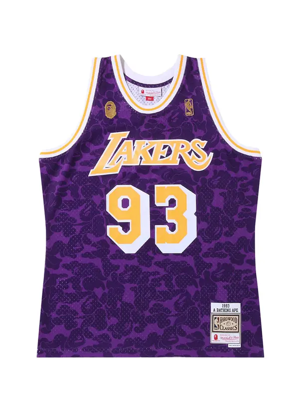 BAPE X Mitchell & Ness Los Angeles Lakers Jersey - Purple