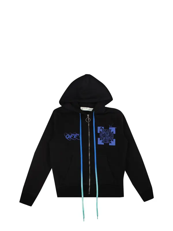 Off-White Graphic Logo Hoodie - Black