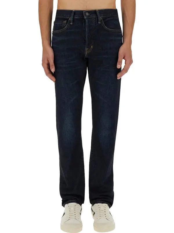 TOM FORD Straight Fit Jeans - Navy