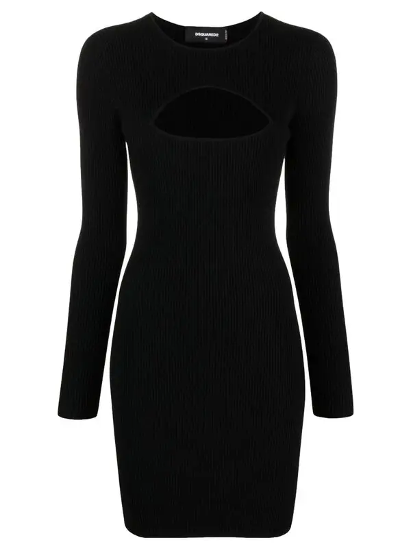 Dsquared2 Cut Out Mini Dress - Black