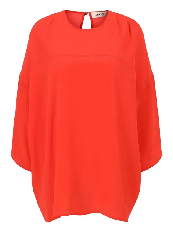 LANVIN Round Neck Top - Red