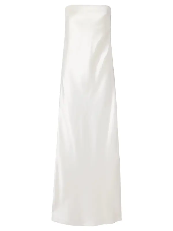 SALON 1884 Net Sustain Linea Silk Gown - Cream