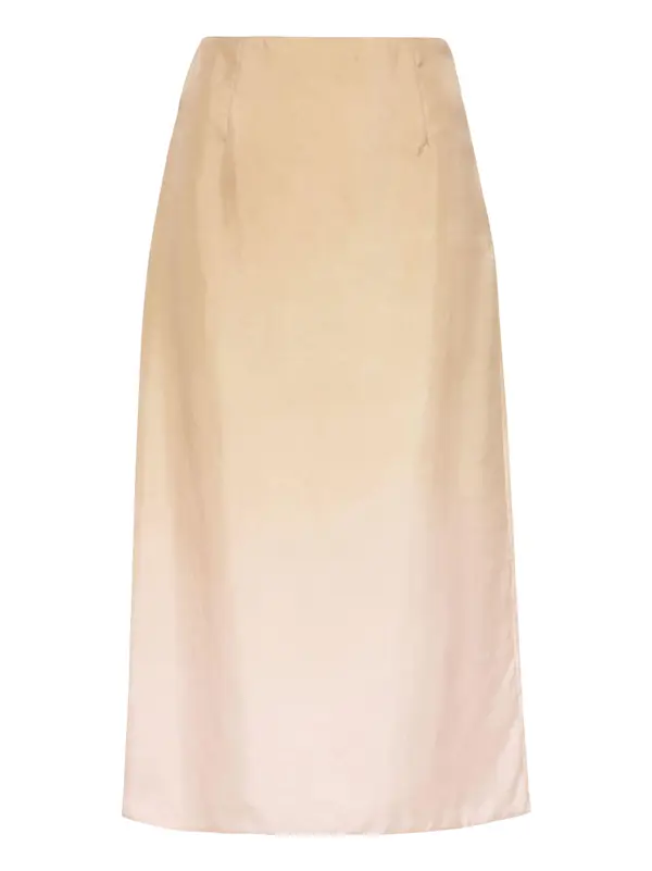 Prada Gradient Silk Skirt - Neutrals