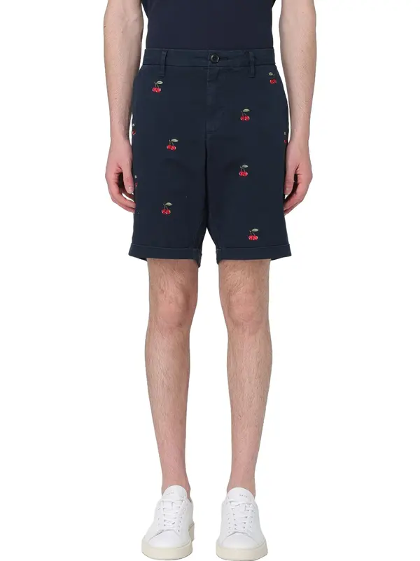 SUN 68 Printed Shorts - Navy