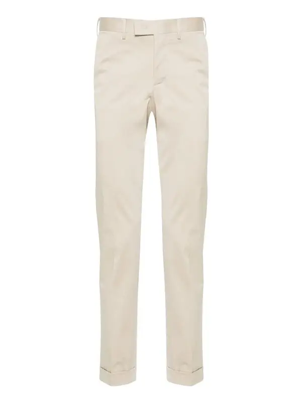 PT TORINO Pressed-crease Slim-fit Tailored Trousers - Neutrals