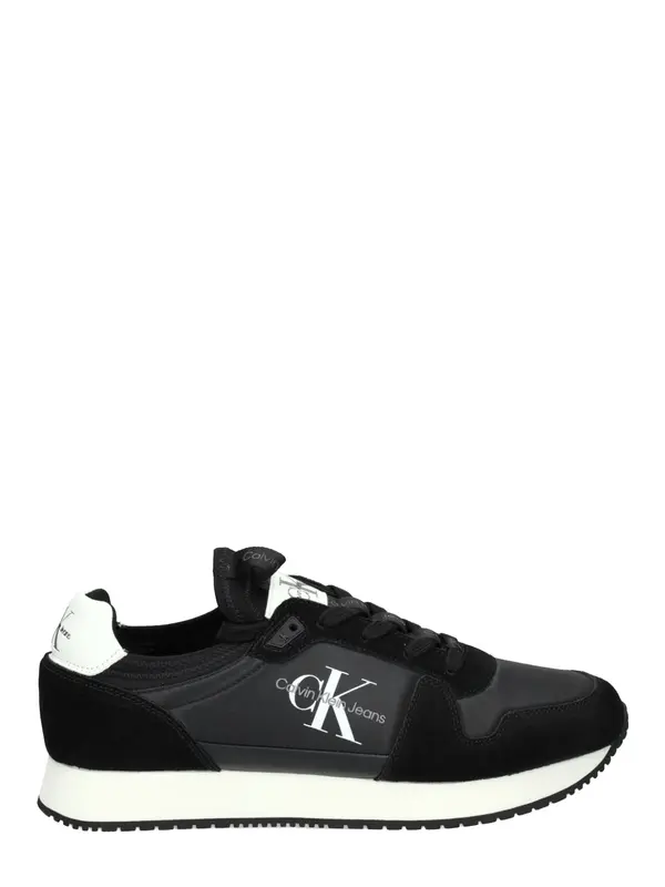 Calvin Klein Logo Panelled Sneakers - Black