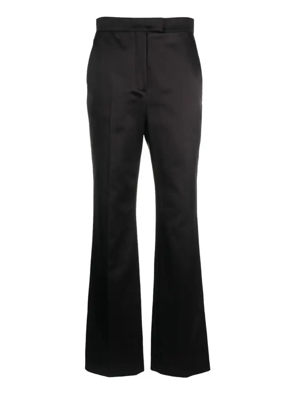 Fendi Bootcut Satin Trousers - Brown