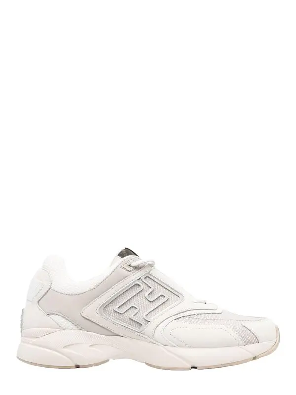 Fendi Panelled Low-top Sneakers - Neutrals