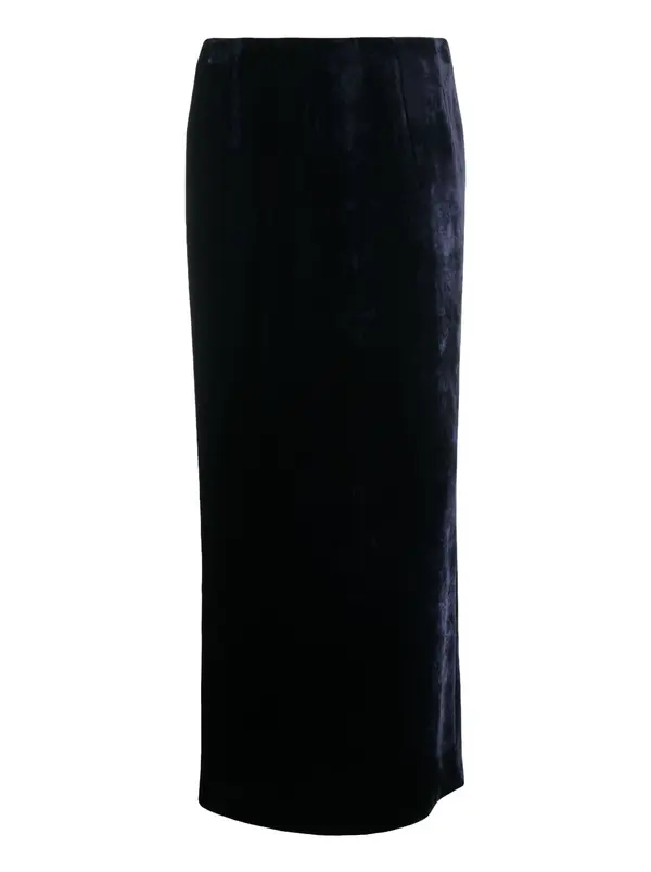 Fendi Velvet Maxi Skirt - Blue