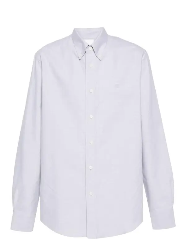 Givenchy 4g-embroidered Shirt - Grey