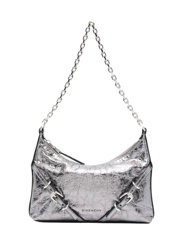 Givenchy Voyou Party Metallic Shoulder Bag - Silver