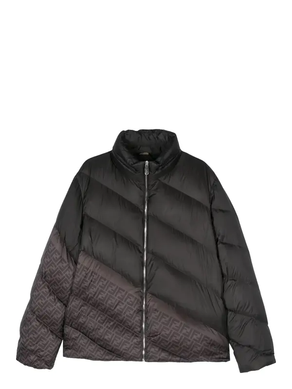 Fendi Ff-print Padded Jacket - Black