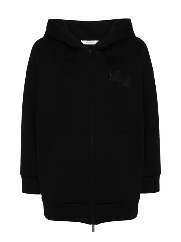 Max Mara Obbia Scuba Hooded Jacket - Black