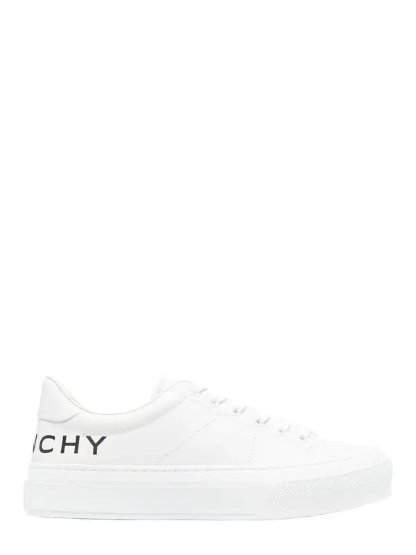 Givenchy Logo-print Leather Low-top Sneakers - White