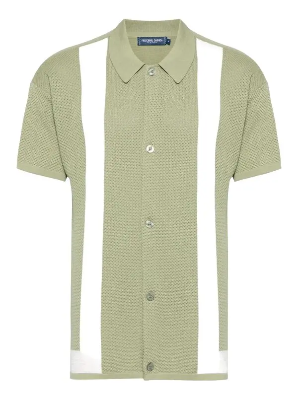 Frescobol Carioca Barretos Cotton Knitted Shirt - Green