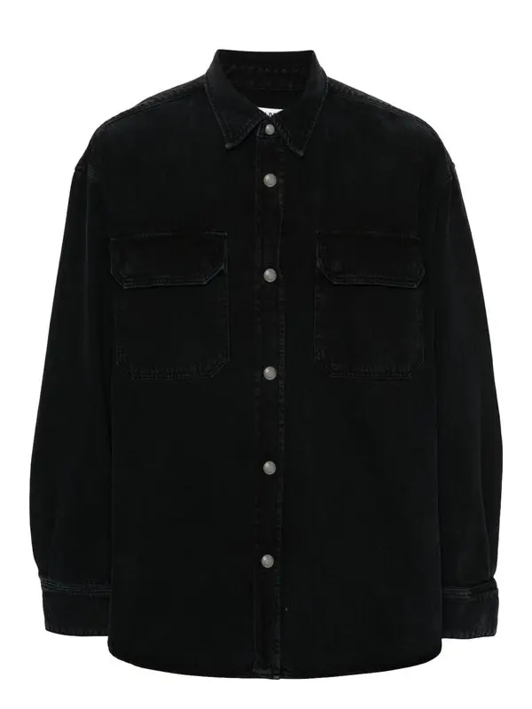 AGOLDE Camryn Twill Shirt - Black