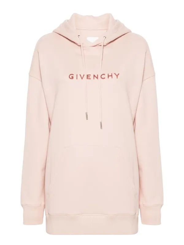 Givenchy 4g-motif Cotton Hoodie - Pink