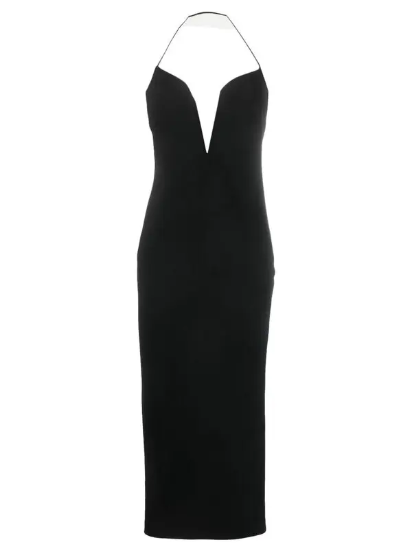 Givenchy Halterneck Maxi Dress - Black