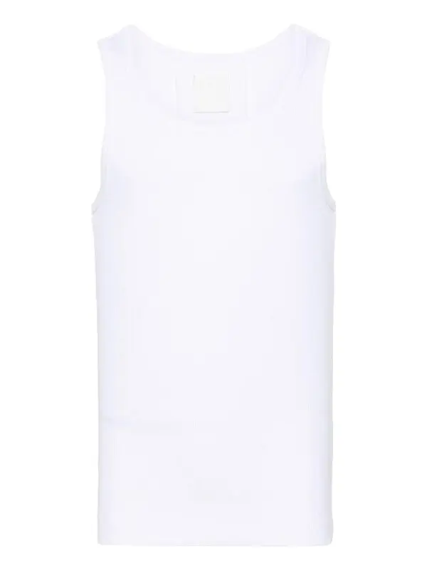 Givenchy Ribbed Tank Top - White