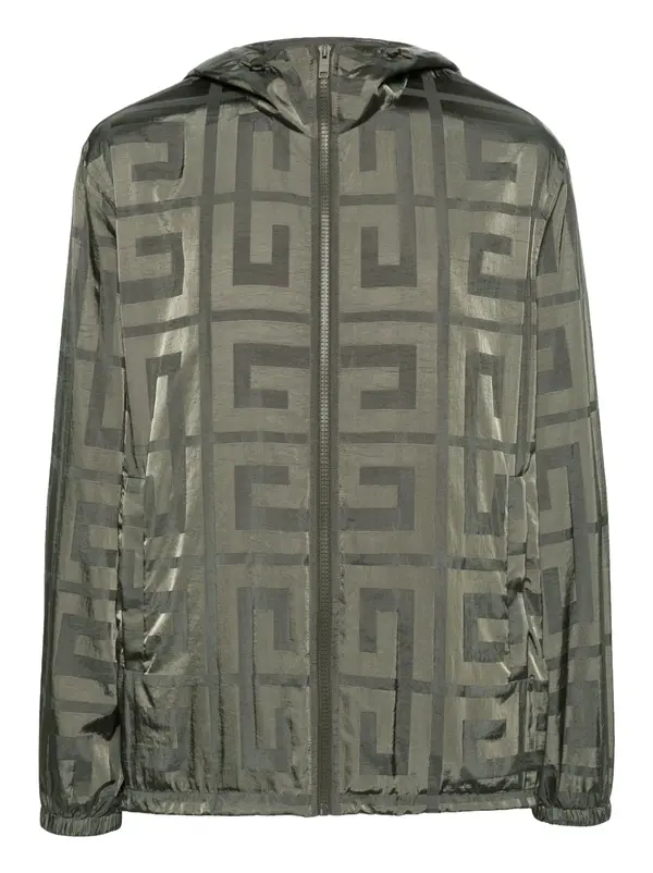 Givenchy 4g-motif Taffeta Jacket - Green