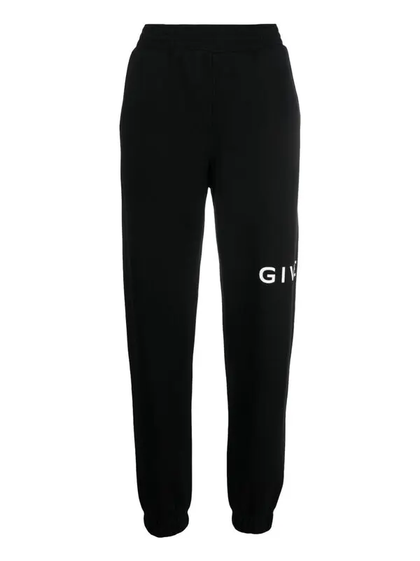 Givenchy Logo-print Cotton Track Pants - Black