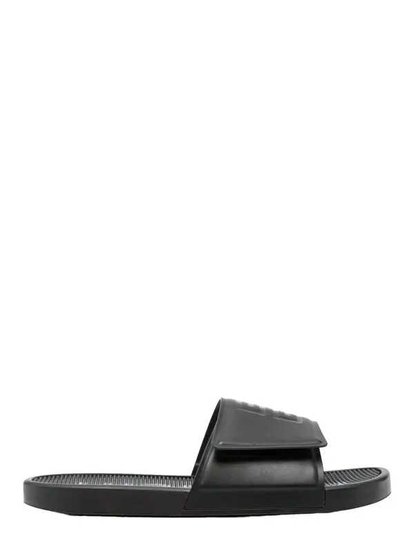 Givenchy 4g-debossed Slides - Black