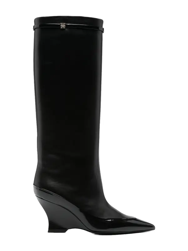 Givenchy Raven 80mm Leather Boots - Black