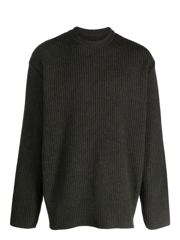 Givenchy Ribbed-knit Wool Crew-neck Jumper - Green