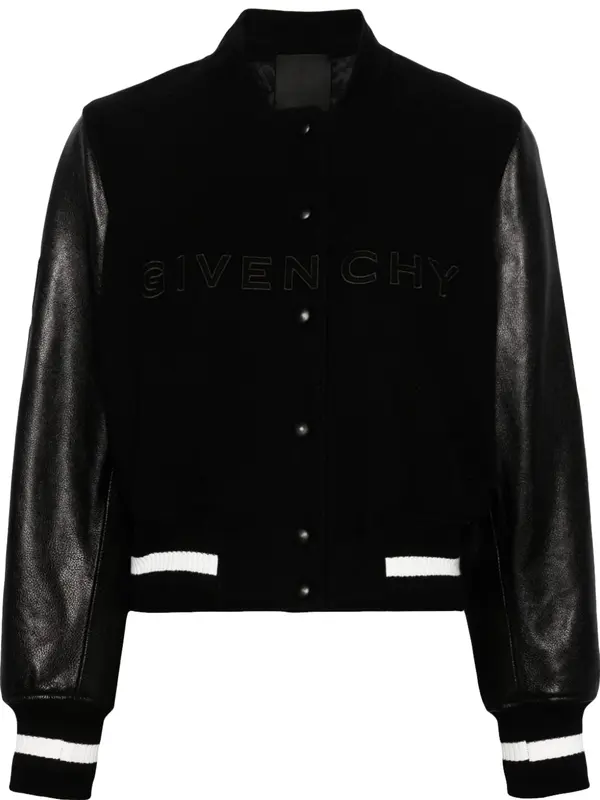 Givenchy Press-stud Bomber Jacket - Black